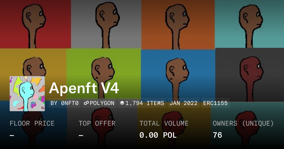 Apenft V4 - Collection | OpenSea