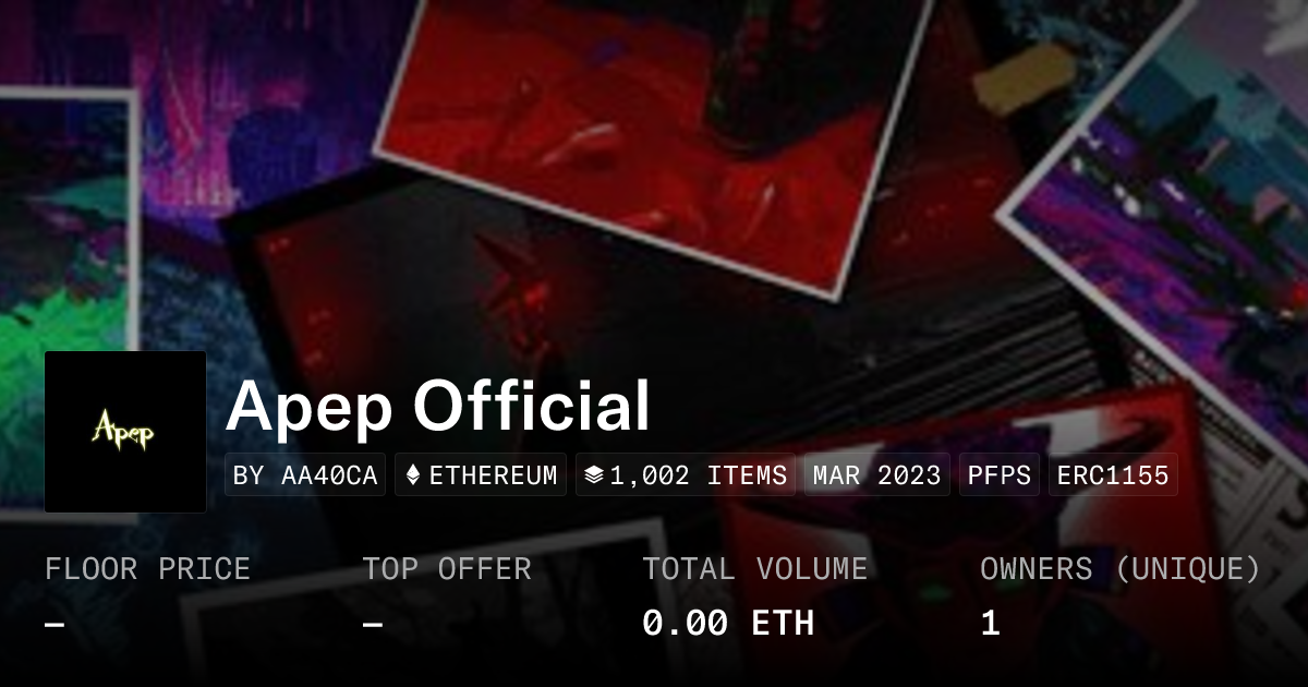 Apep Official - Collection | OpenSea