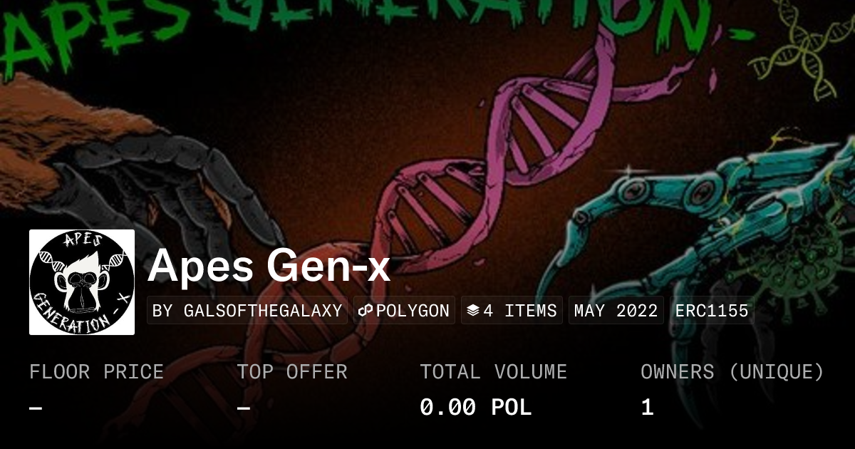 Apes Gen-x - Collection | OpenSea