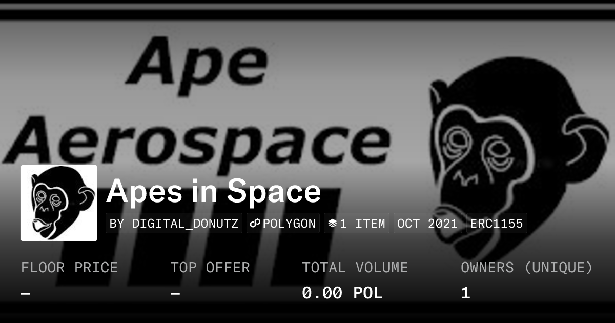 Apes in Space - Collection | OpenSea