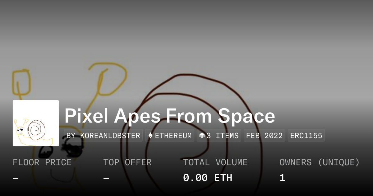 Pixel Apes From Space - Collection | OpenSea