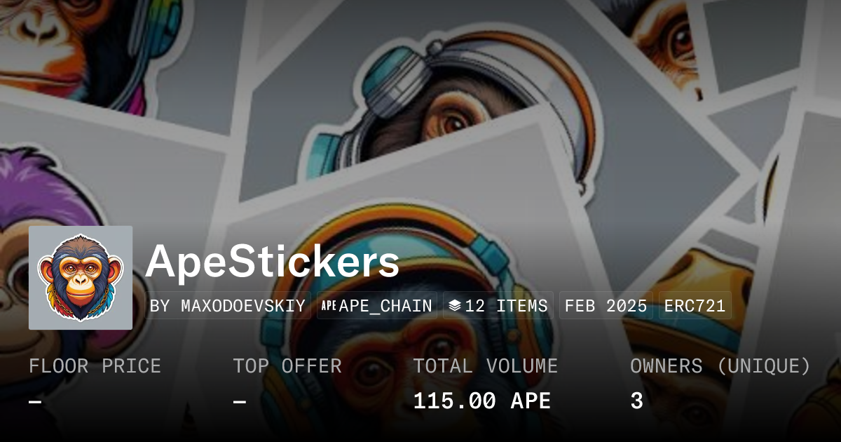 ApeStickers - Collection | OpenSea