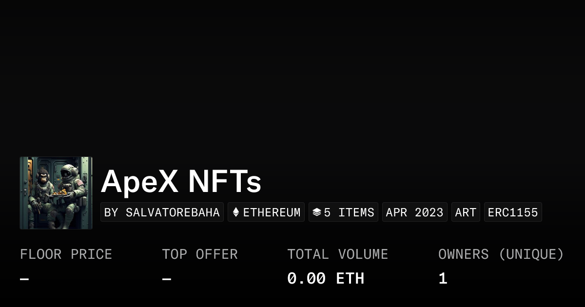 ApeX NFTs - Collection | OpenSea