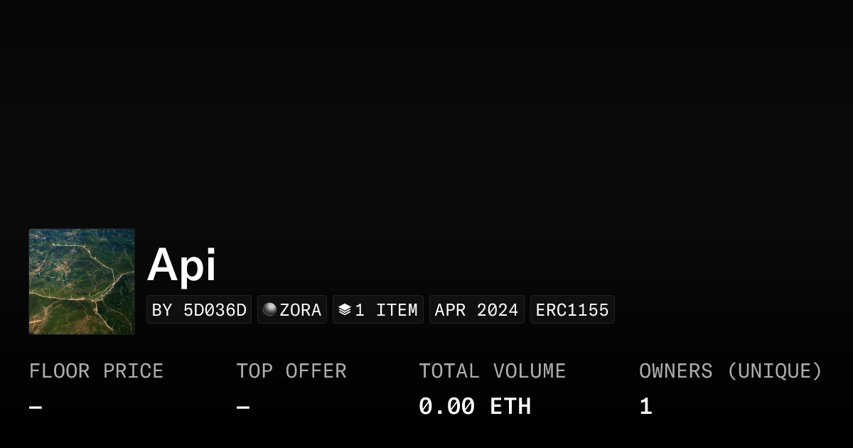 Api - Collection | OpenSea