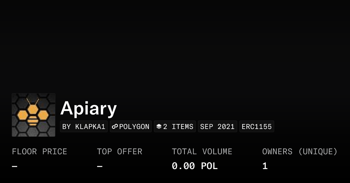 Apiary - Collection | OpenSea