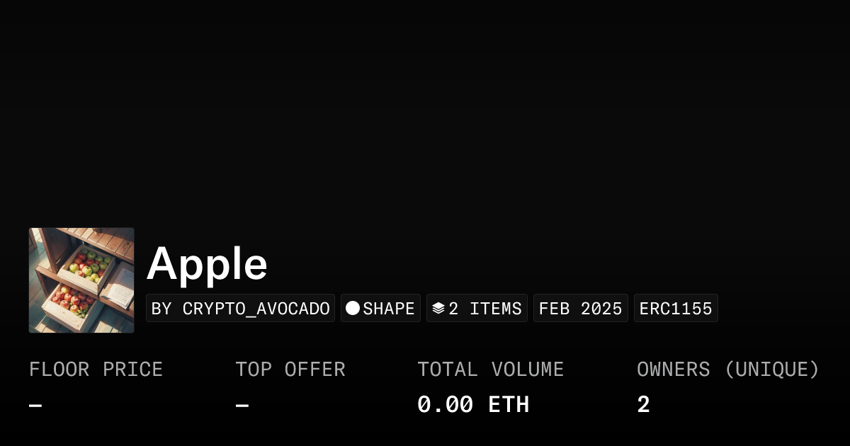 Apple - Collection | OpenSea