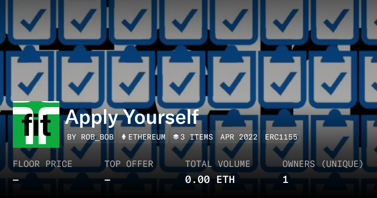 Apply Yourself - Collection | OpenSea