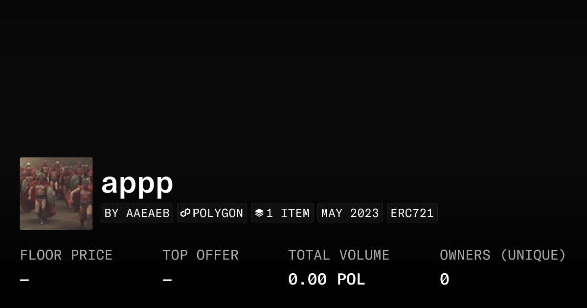 appp - Collection | OpenSea