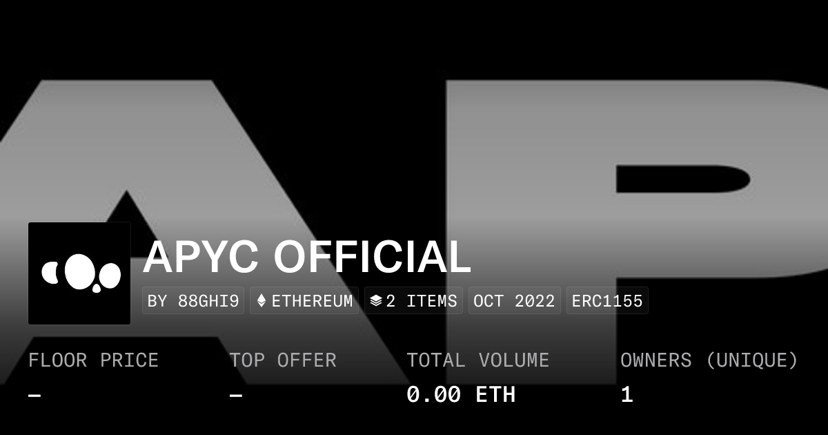 APYC OFFICIAL - Collection | OpenSea