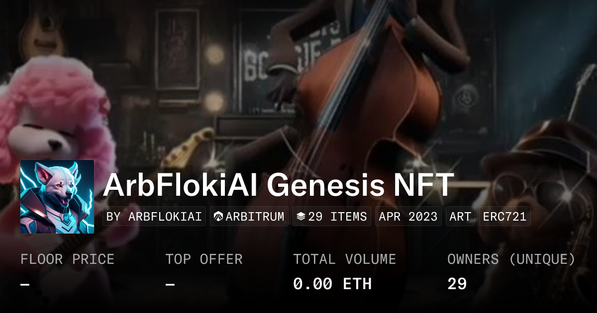 ArbFlokiAI Genesis NFT - Collection | OpenSea