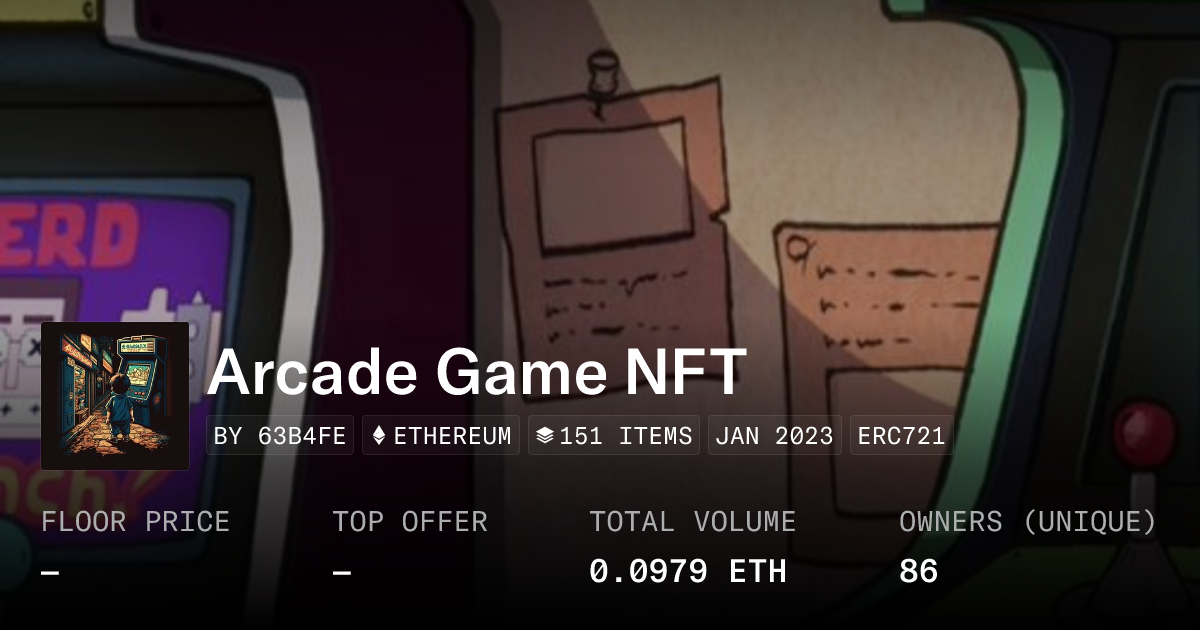 Arcade Game NFT - Collection | OpenSea