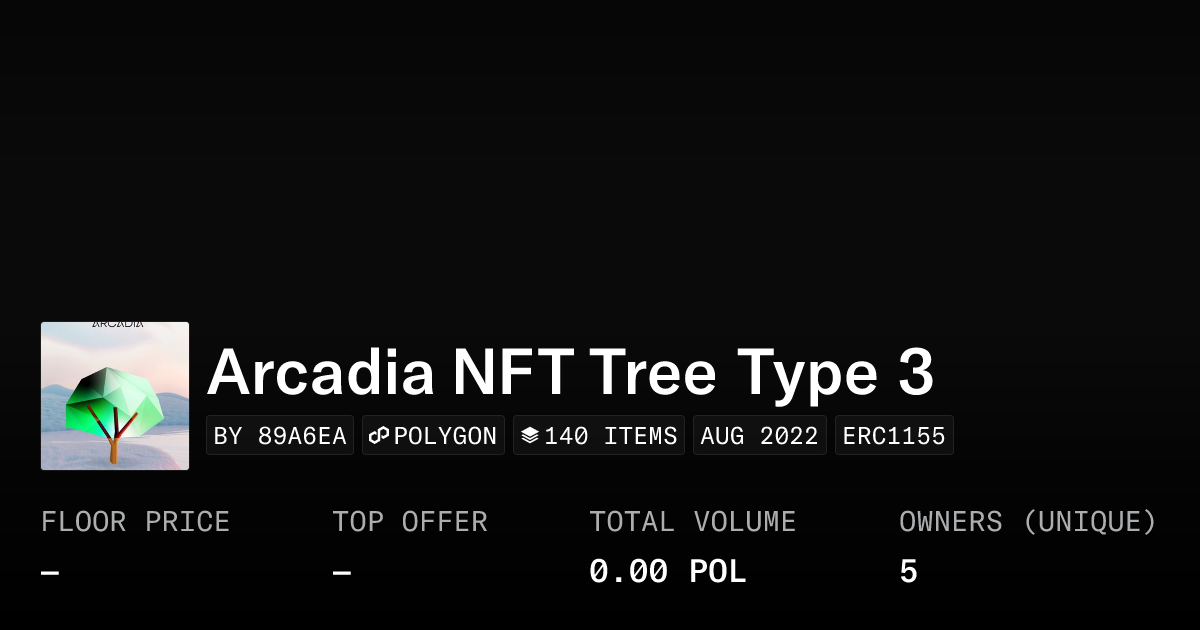 Arcadia NFT Tree Type 3 - Collection | OpenSea