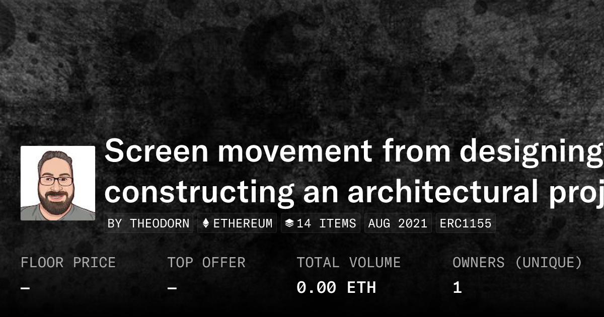 Screen movement from designing and constructing an architectural ...