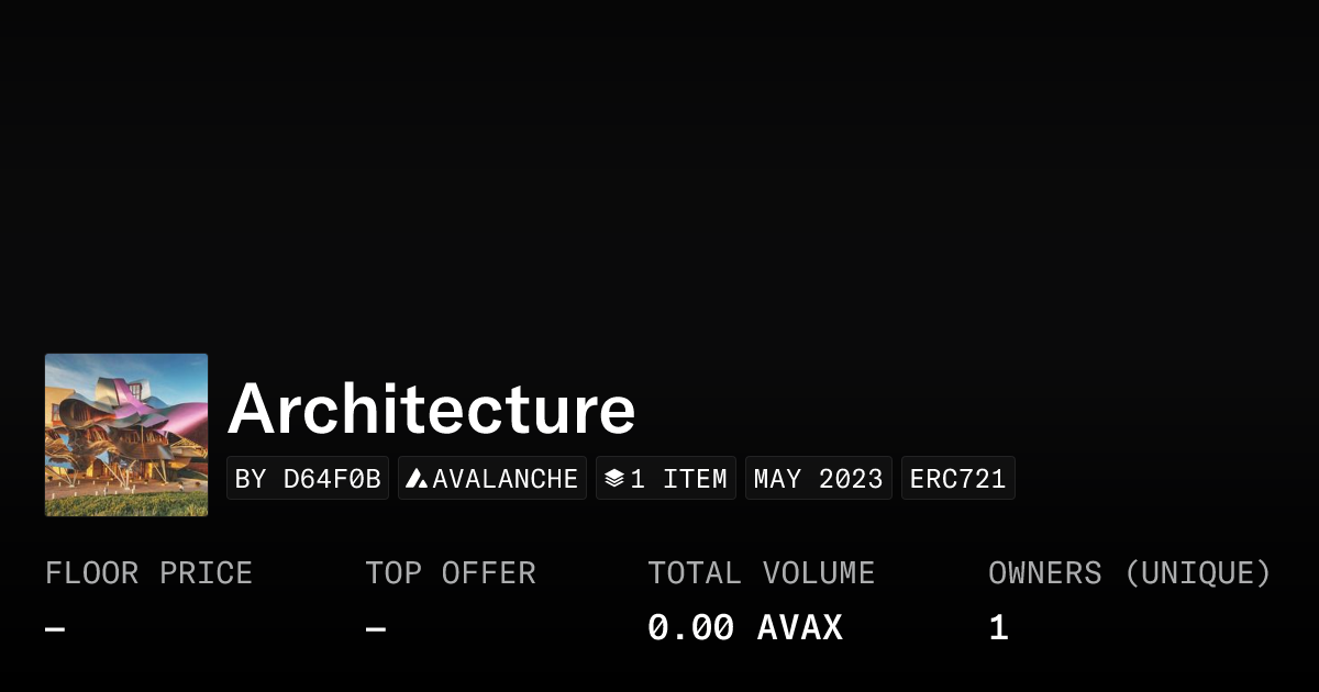 Architecture - Collection | OpenSea