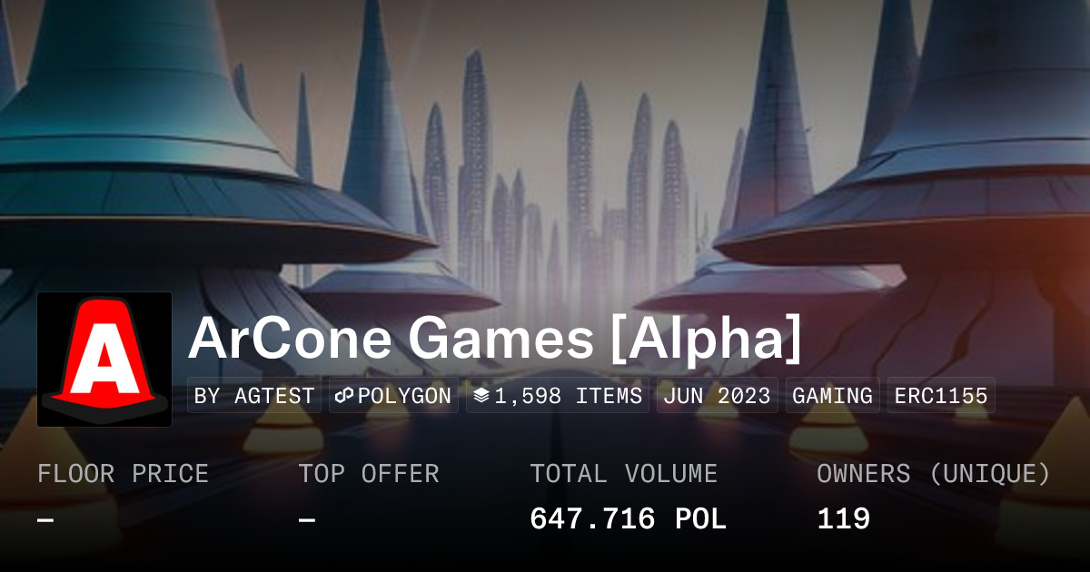 ArCone Games [Alpha] - Collection | OpenSea