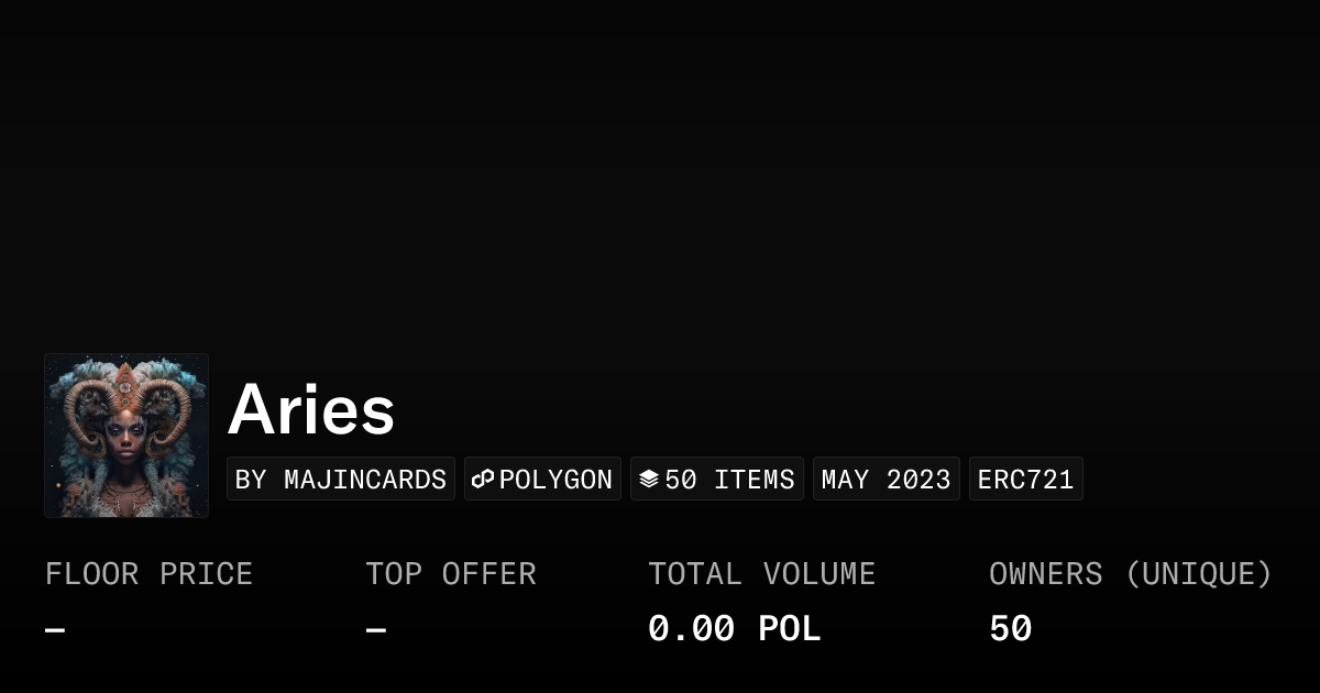 Aries - Collection | OpenSea