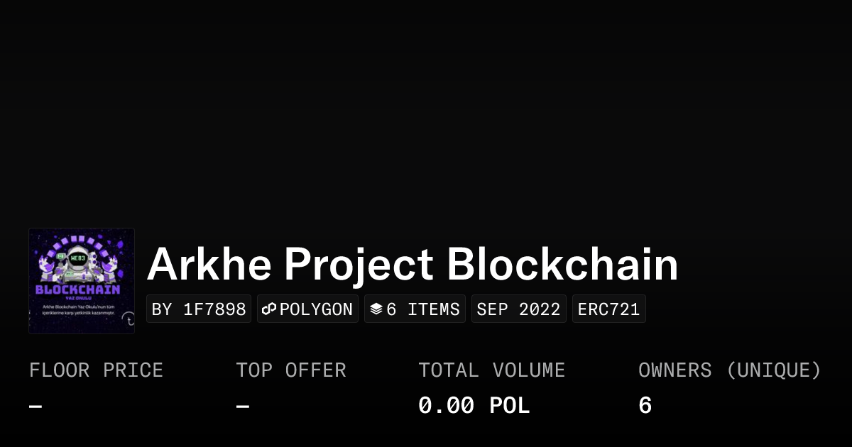 Arkhe Project Blockchain - Collection | OpenSea