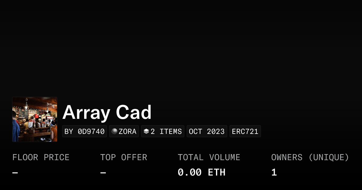 Array Cad - Collection | OpenSea