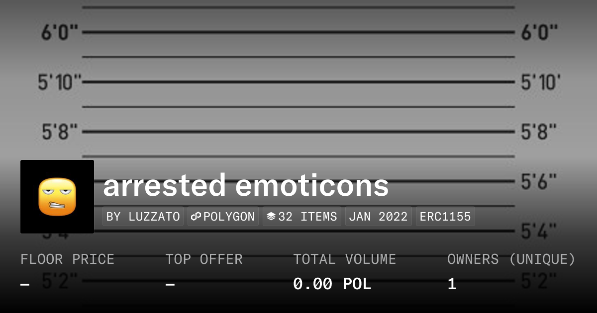 arrested emoticons - Collection | OpenSea
