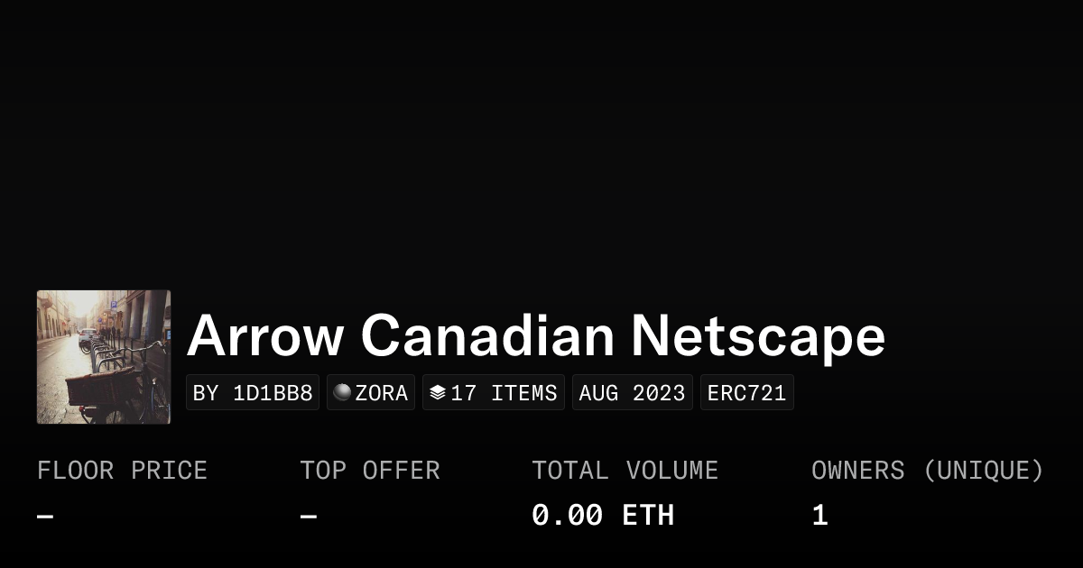 Arrow Canadian Netscape - Collection | OpenSea