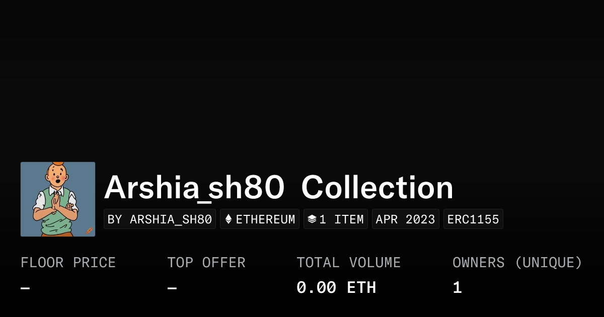 Arshia_sh80 Collection - Collection | OpenSea