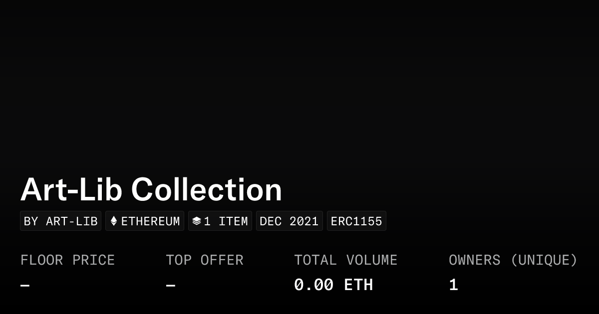Art-Lib Collection - Collection | OpenSea