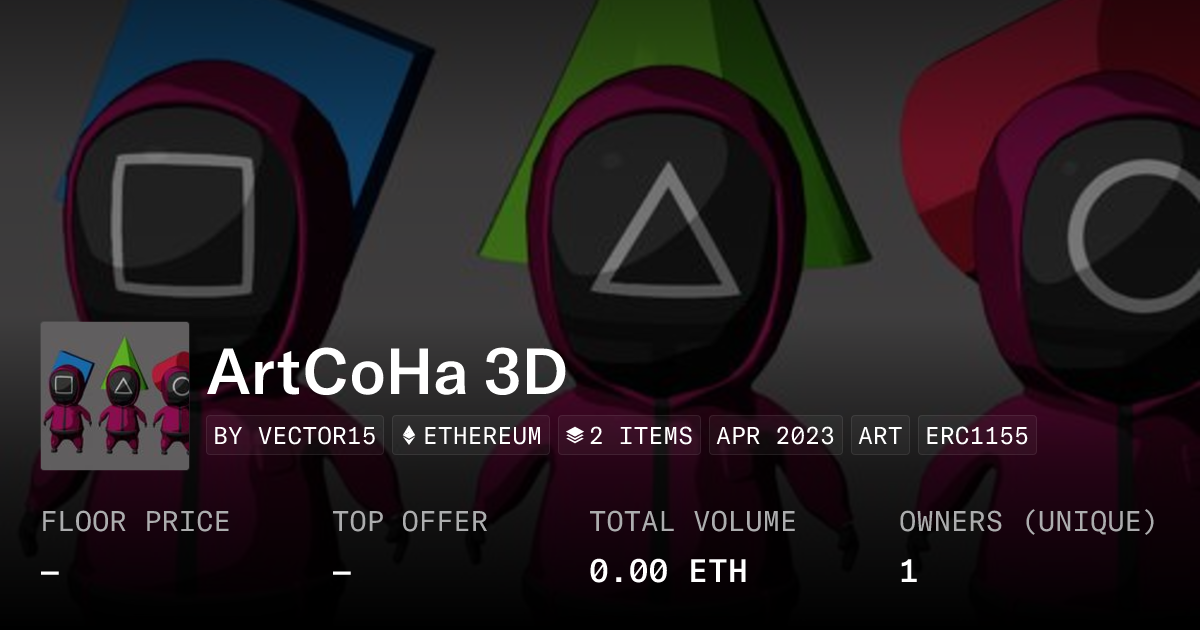 ArtCoHa 3D - Collection | OpenSea
