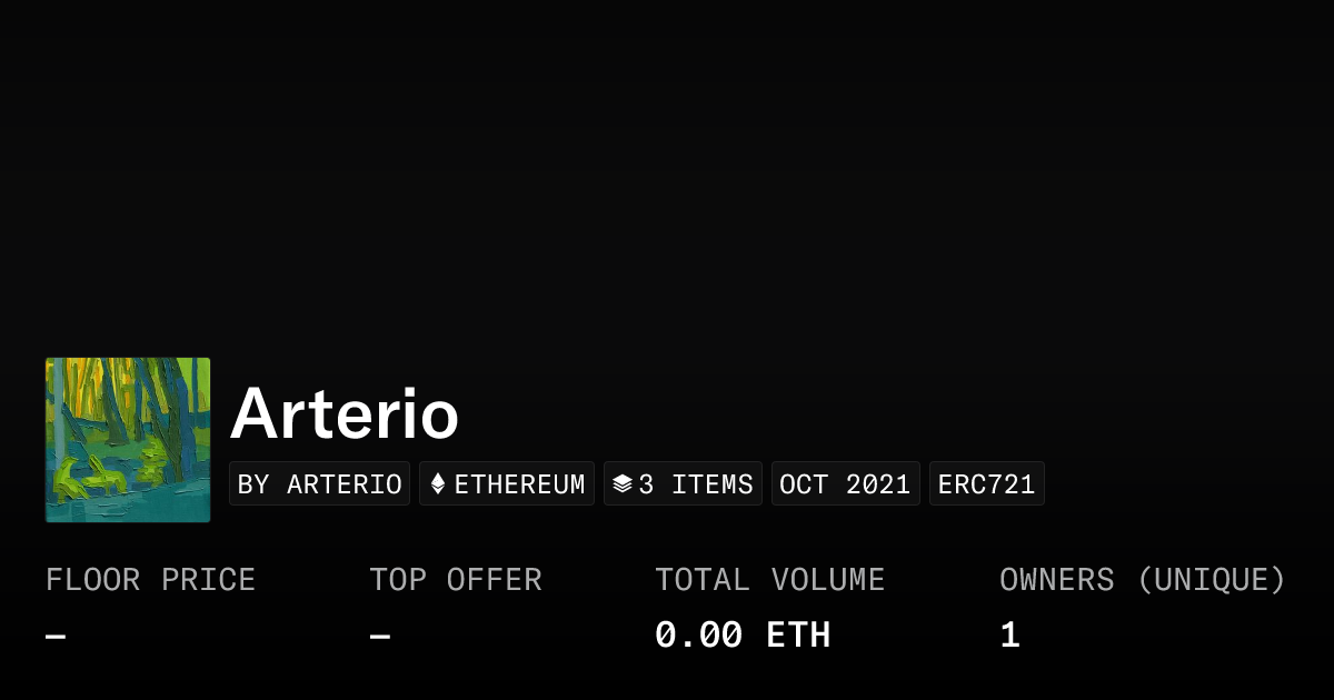 Arterio - Collection | OpenSea