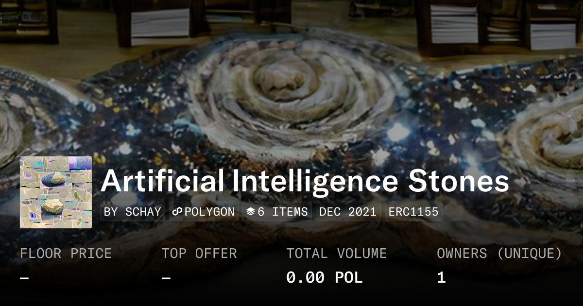 Artificial Intelligence Stones - Collection | OpenSea