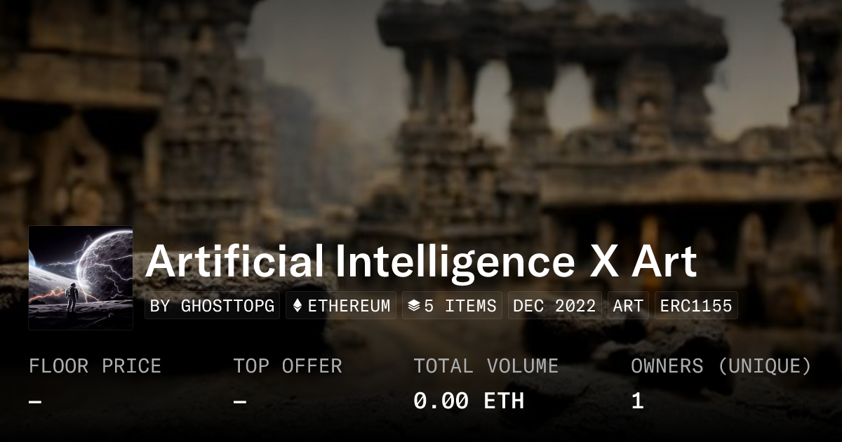 Artificial Intelligence X Art - Collection | OpenSea