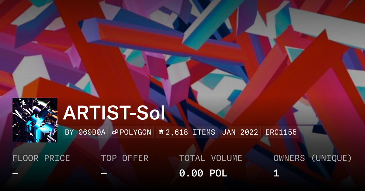 ARTIST-Sol - Collection | OpenSea