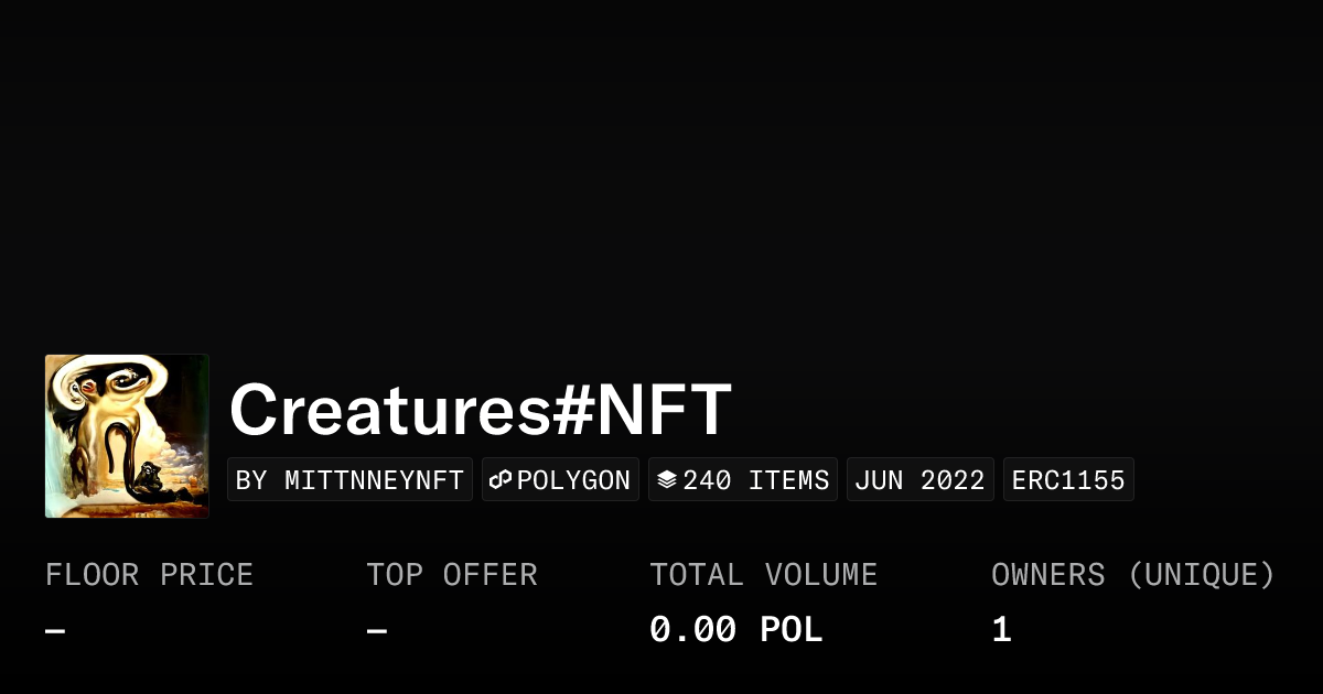 Creatures#NFT - Collection | OpenSea