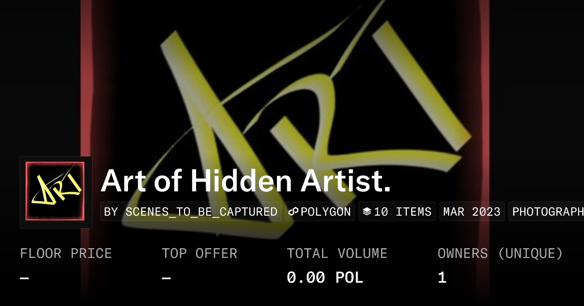 Art of Hidden Artist. - Collection | OpenSea