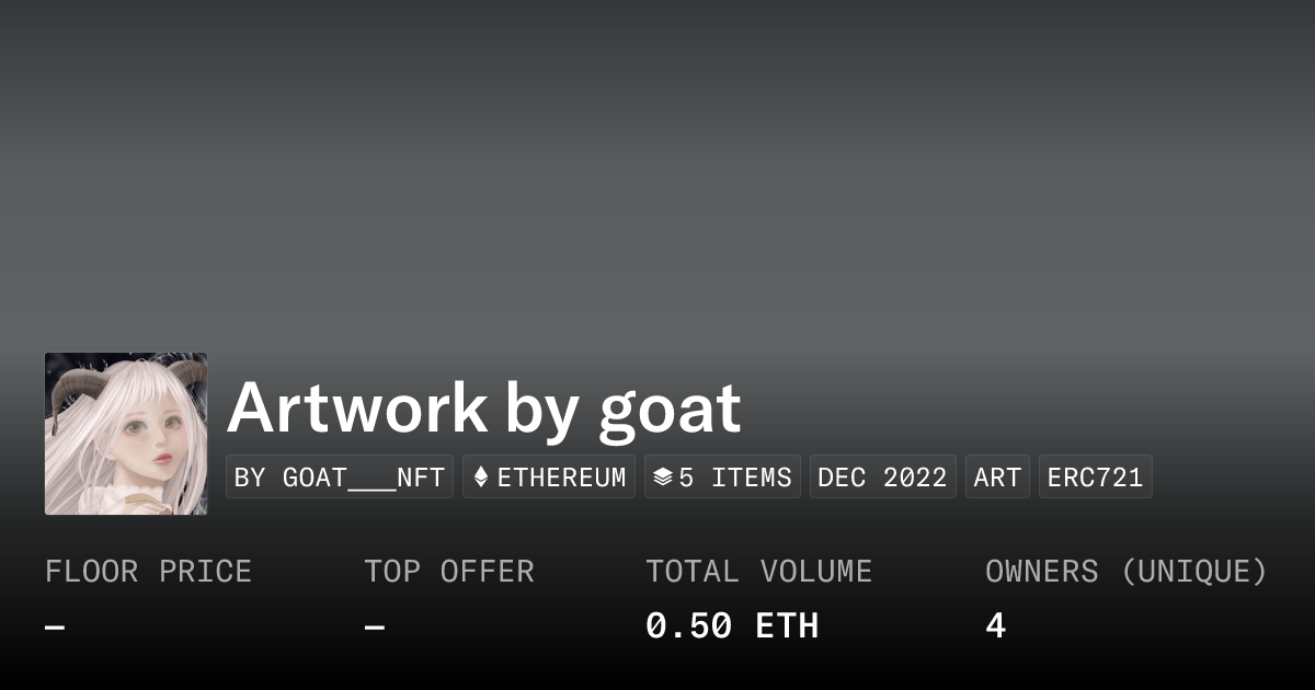 Artwork by goat - Collection | OpenSea