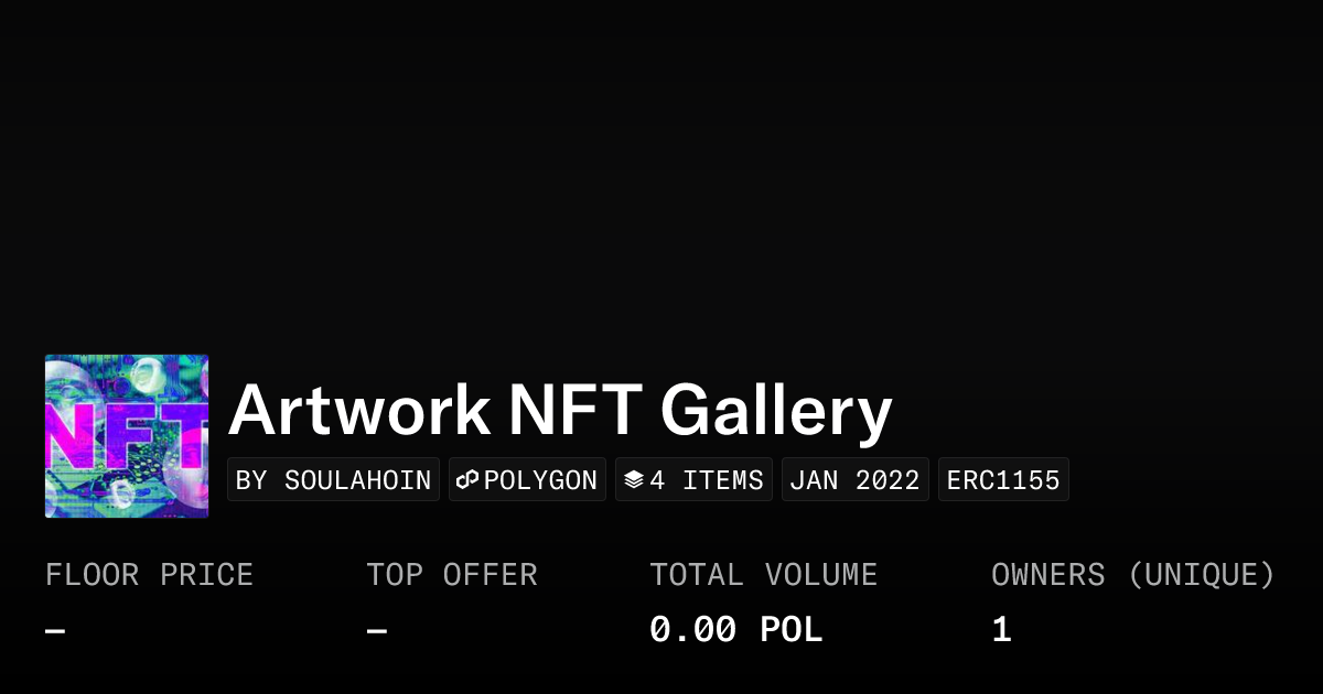 Artwork NFT Gallery - Collection | OpenSea