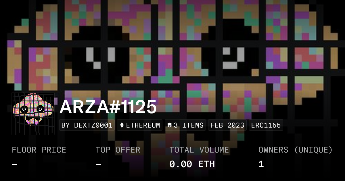 ARZA#1125 - Collection | OpenSea