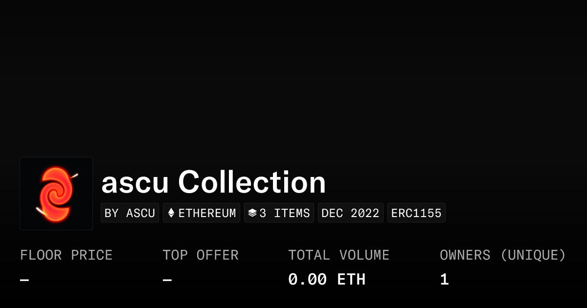 ascu Collection - Collection | OpenSea