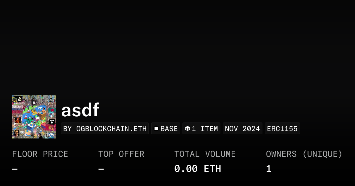 asdf - Collection | OpenSea