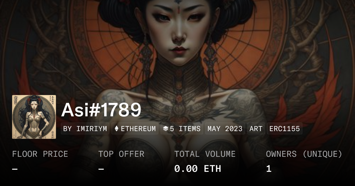 Asi#1789 - Collection | OpenSea