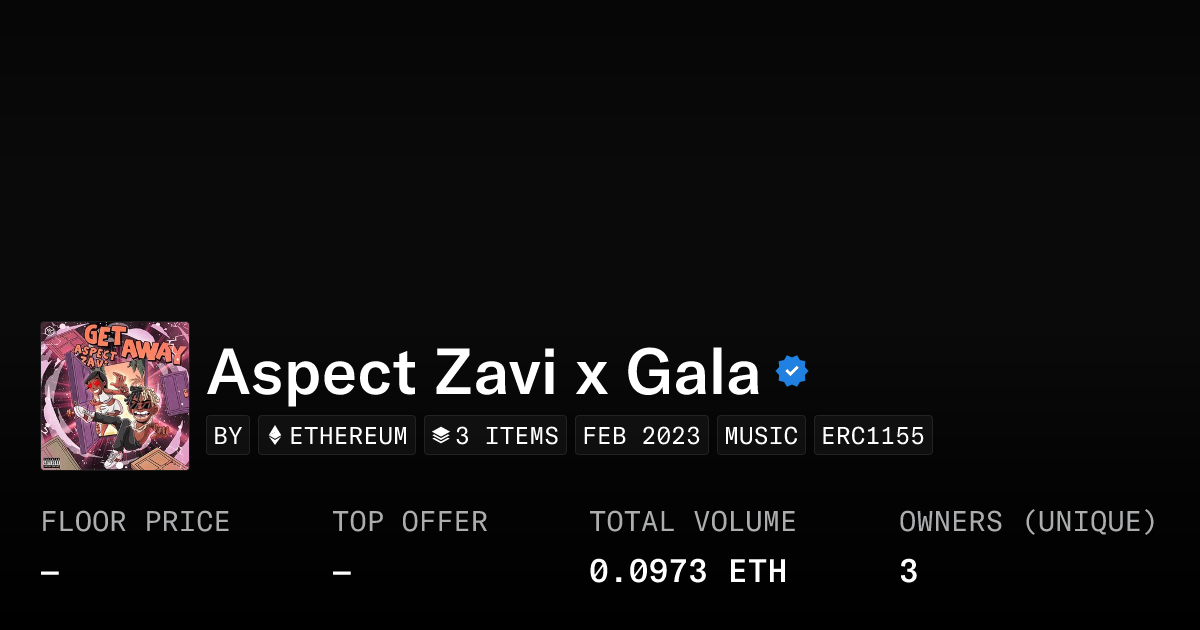 Aspect Zavi x Gala - Collection | OpenSea