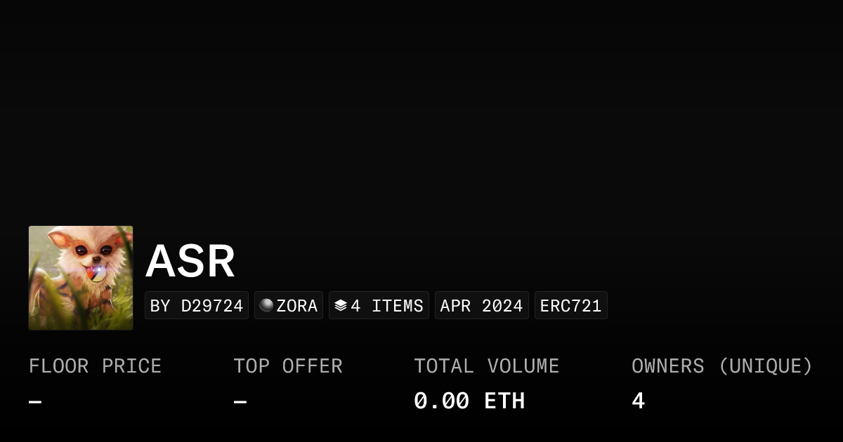 ASR - Collection | OpenSea