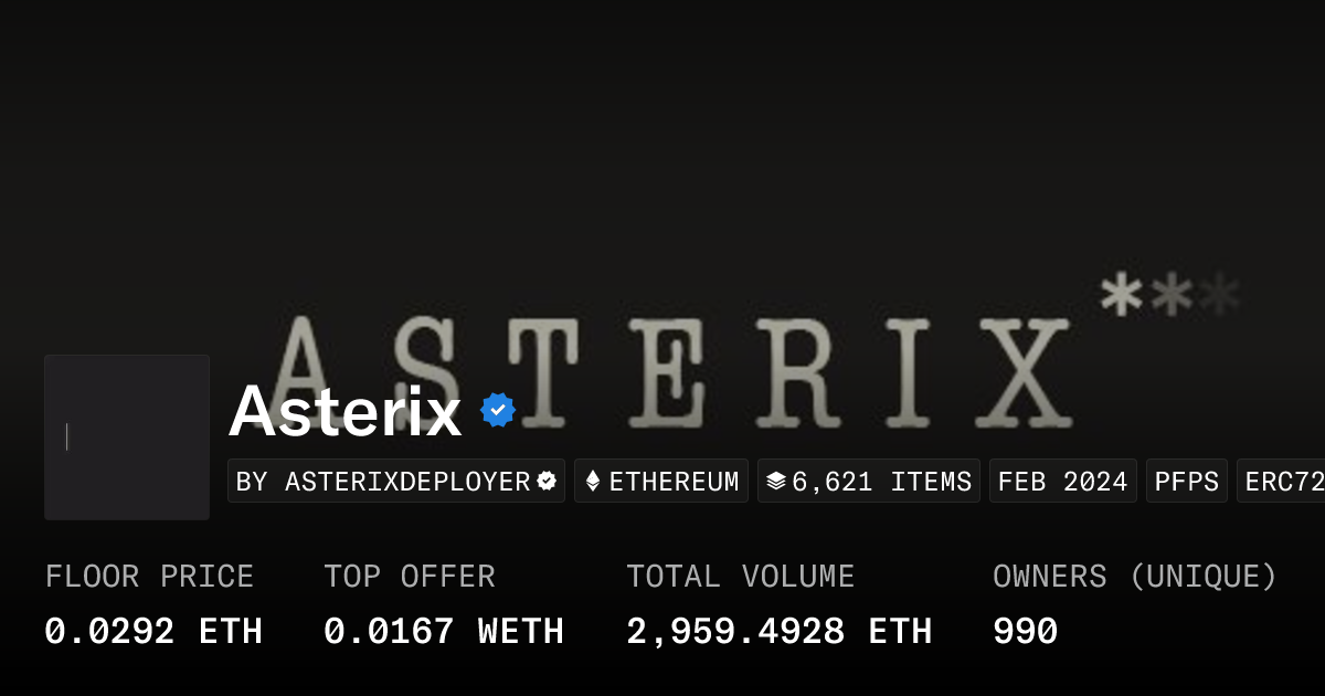 Asterix - Collection | OpenSea