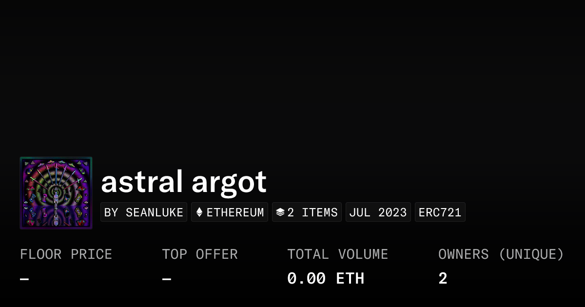 astral argot - Collection | OpenSea