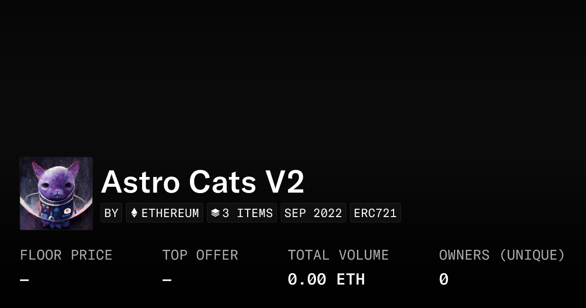 Astro Cats V2 - Collection | OpenSea