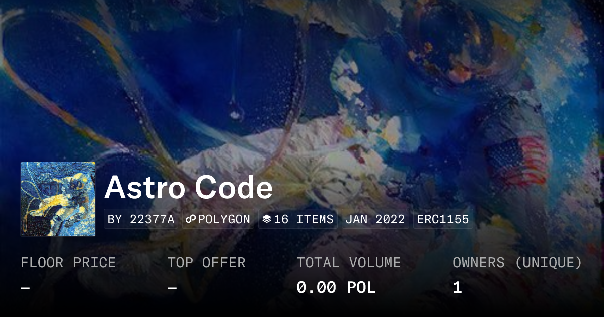 Astro Code - Collection | OpenSea