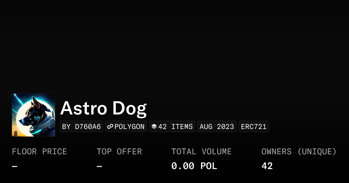 Astro Dog - Collection | OpenSea