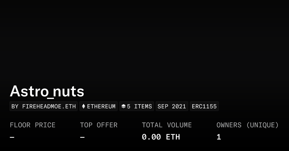 Astro_nuts - Collection | OpenSea