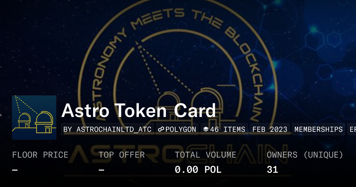 Astro Token Card - Collection | OpenSea
