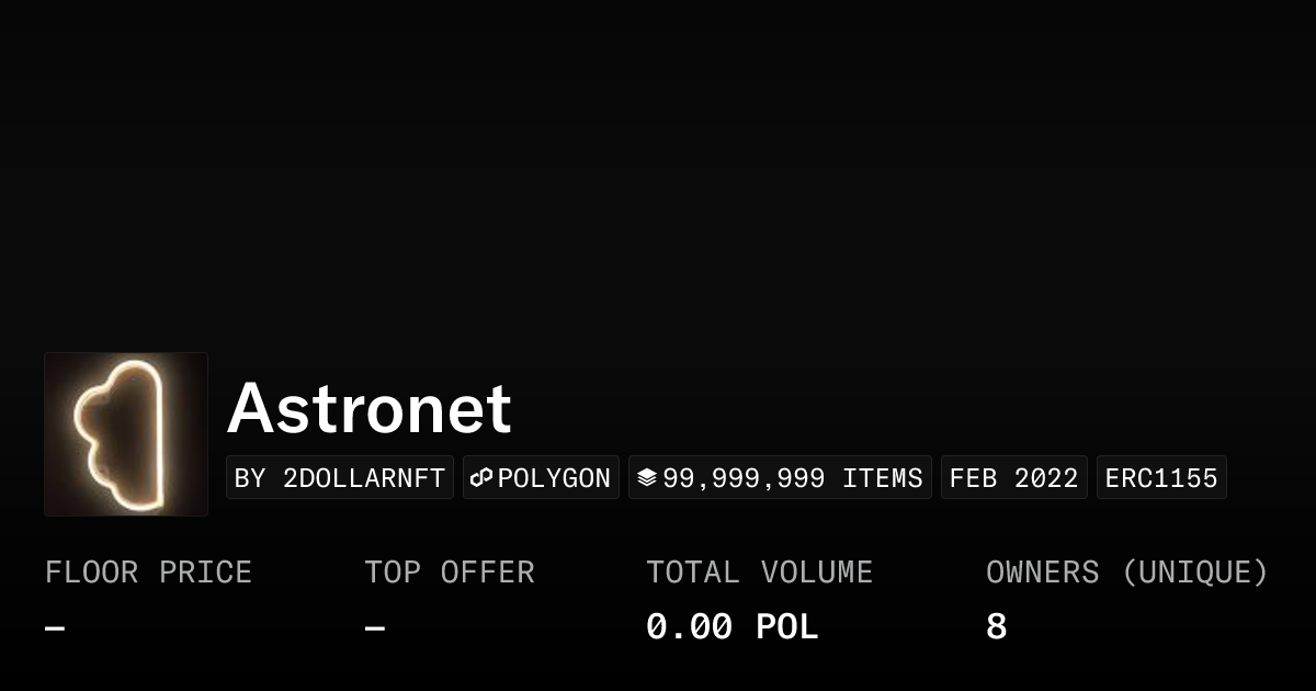 Astronet - Collection | OpenSea
