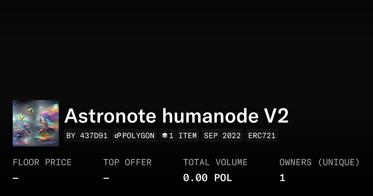 Astronote humanode V2 - Collection | OpenSea